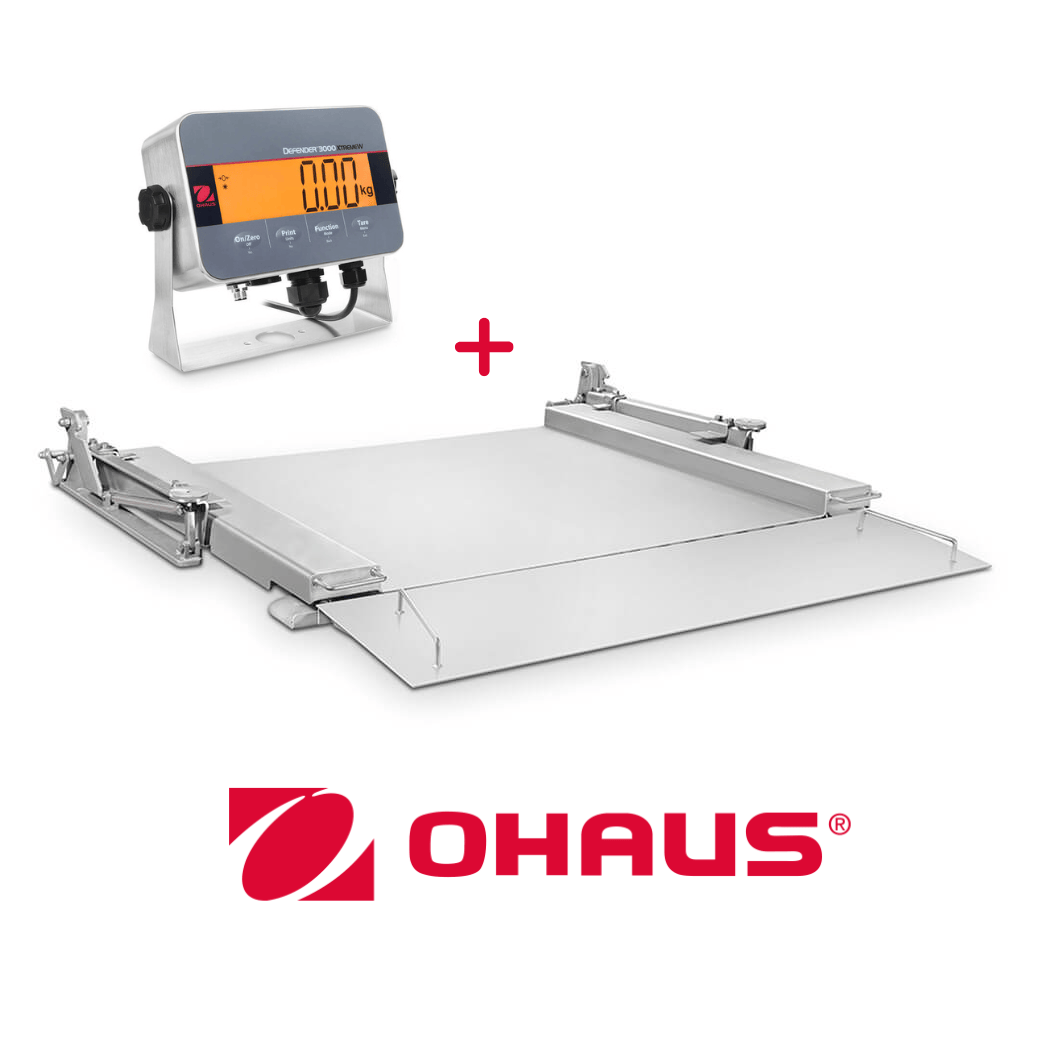 Ohaus Defender 5000 DFL Stainless Steel Lift Up Floor Scale with i ...